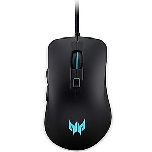 Acer Predator Cestus 310 Gaming Mouse: 4200 On-The-Fly DPI - Breathing Backlit - 6 Button Design - Pixart 3519 Sensor - Black (PMW910)