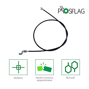 POSFLAG 746-04228 Speed Selector Cable Replaces MTD 746-04228A Speed Cable, MTD 746 04228A, MTD 74604228A, 746-04228, 746 04228, 74604228, 74604228A for MTD Troy-Bilt Craftsman Snowblowers