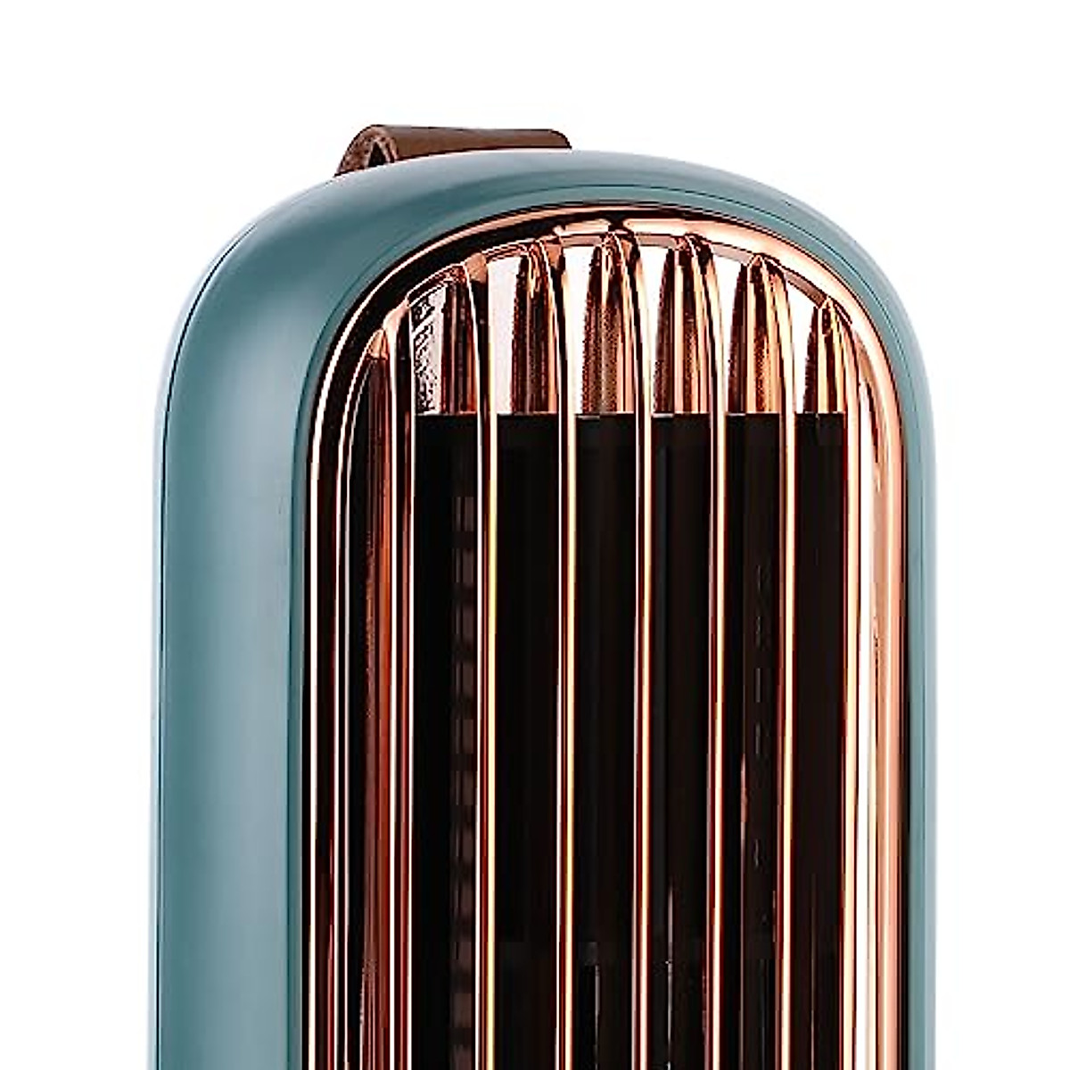 Pssopp Table Fans,Desk Fan, Bladeless Mute Desktop Spraying Fans with USB Charging Portable Mini Vintage Tower Shape Humidification Table Fan for Office Home (Green)