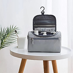 Men and women's Toiletry Bag Canvas Shaving Dopp Kit Leather Travel Bags Organizer Toiletry Kit Black