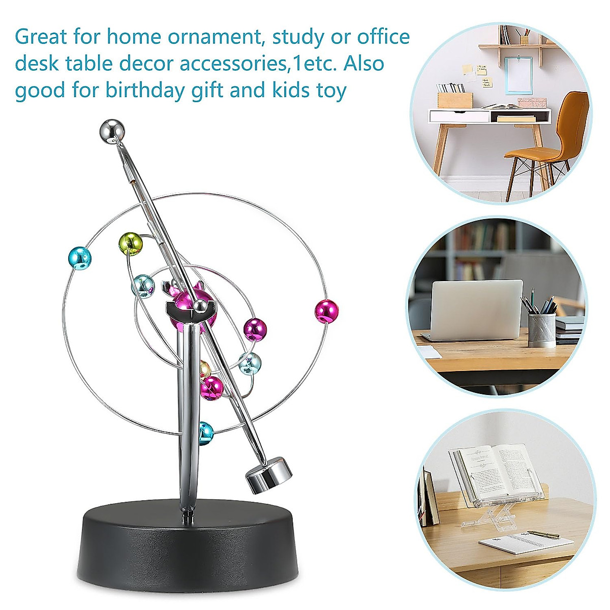 DOTSOG Galaxy Kinetic Art Science Kit Kinetic Art Asteroid Science Desk Toy Home Decorations Electronic Perpetual Motion