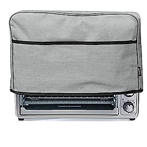Crutello 6 Slice Toaster Oven Cover with Storage Pockets - Small Appliance Dust Covers
