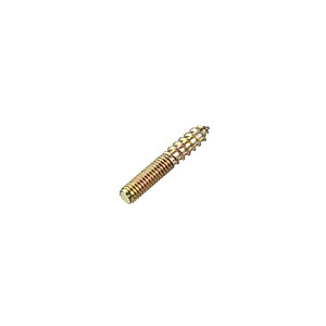 uxcell M4 Hanger Bolts Length 1"(25mm) Double Headed Bolts Self-Tapping Screw 4mm Wood Joint Furniture Legs 20pcs