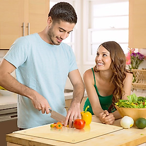 Acrylic Cutting Board with Counter Lip, 17" x 13" Clear Cutting Board Non Slip for Kitchen Countertop, Upgraded Thicker Large Cutting Board for Countertop Protector, Essentials Kitchen Gadgets