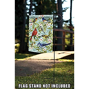 Toland Home Garden 112582 Bird Collage Bird Flag 12x18 Inch Double Sided Bird Garden Flag for Outdoor House Flag Yard Decoration