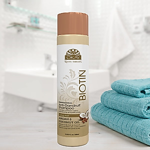 Roots Therapy Biotin, Argan&Coconut Professional Anti-Dandruff Shampoo Controls&Relieves Irritation&Flakes Of Scalp Effective,Fast-Acting Dandruff Relief Sulfate,Silicone,Paraben Free For All Hair Types and Textures Made in USA 10.82oz