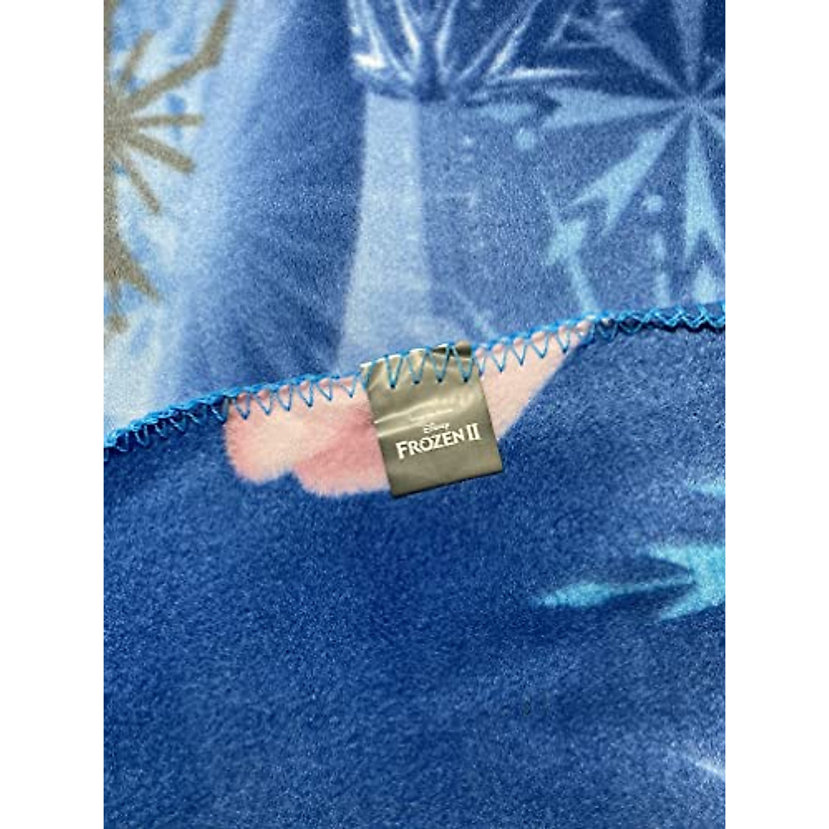 DIISNEY Disney Frozen Princess Anna, Elsa and Olaf Snowflakes and Castle Throw Blanket (Anna and Elsa)