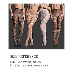 CHRLEISURE Women's Sparkle Rhinestone Fishnets, Sexy Sparkly Glitter Party Concert Outfit Fishnet Stockings (Skin)