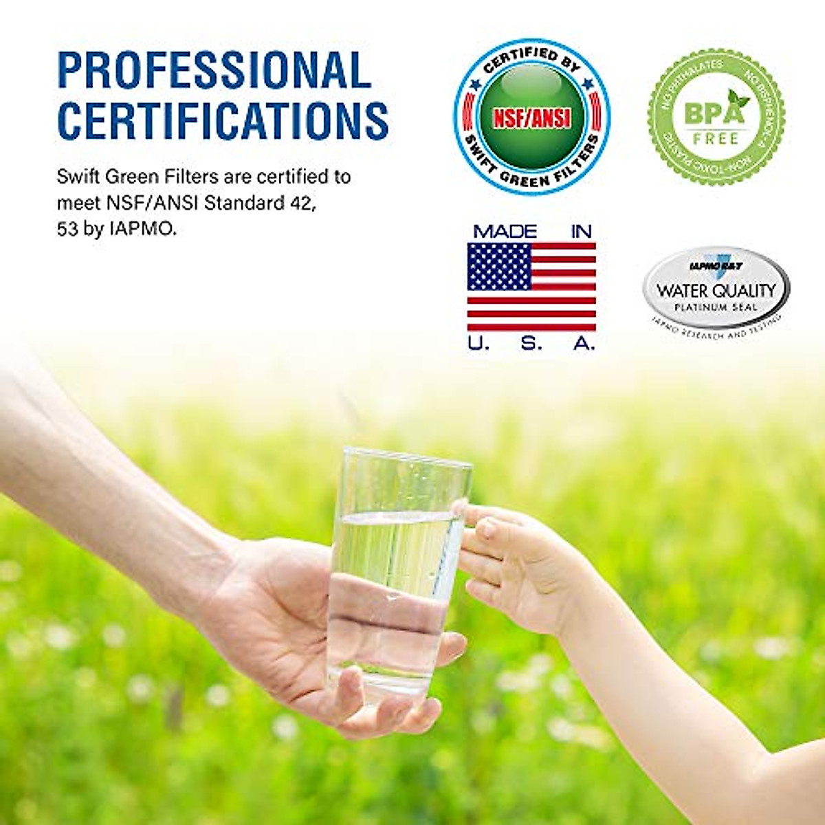 SGF-8812ELXS Replacement water filter for 3M CFS8812ELX-S,5601207, Bevguard BGC-3200S, Omnipure CELFXL-1M-P, by Swift Green Filters (1pack)