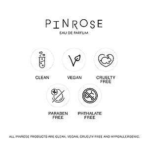 PINROSE Sun Saint Eau de Parfum Spray (1.7 fl oz/50 ml) for Women. Clean, Vegan and Cruelty-Free Beachy Citrus Fragrance. Perfect Purse Size.