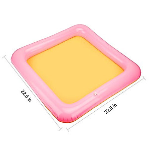 Kilpkonn 2Pcs Inflatable Sand Tray, Portable Foldable Inflatable Cooler Sand Box, Sand Molds Tools Sandbox for Play Sand