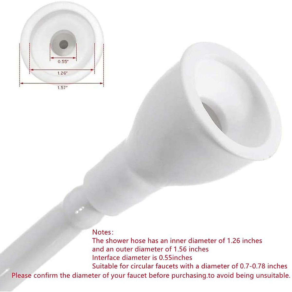 44.5in long Portable Sink Hose Faucet Sprayer,Shampoo Sprayer Handheld Hose Faucet Shower Head Spray Hose for Bathing Baby,Pets Shower, Washing Hair,Rinsing Vegetables