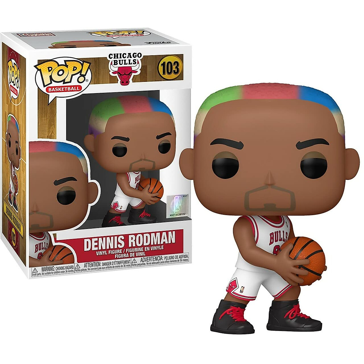 Dennis Rodman Pop #103 Basketball Vinyl Figure (Includes Compatible Ecotek Plastic Pop Box Protector Case)
