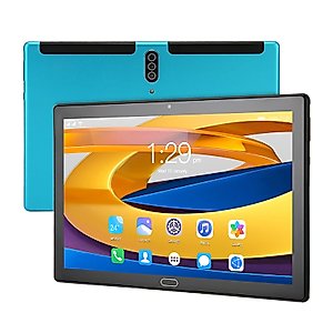 Gugxiom 10.1in Business Tablet, Android Tablet, 4g Calling Tablet, 6GB RAM 128GB ROM, 5MP+8MP Camera, Octa Core CPU, 6000mAh, 5G WiFi, GPS, Dual Sim Dual Standby (Blue)