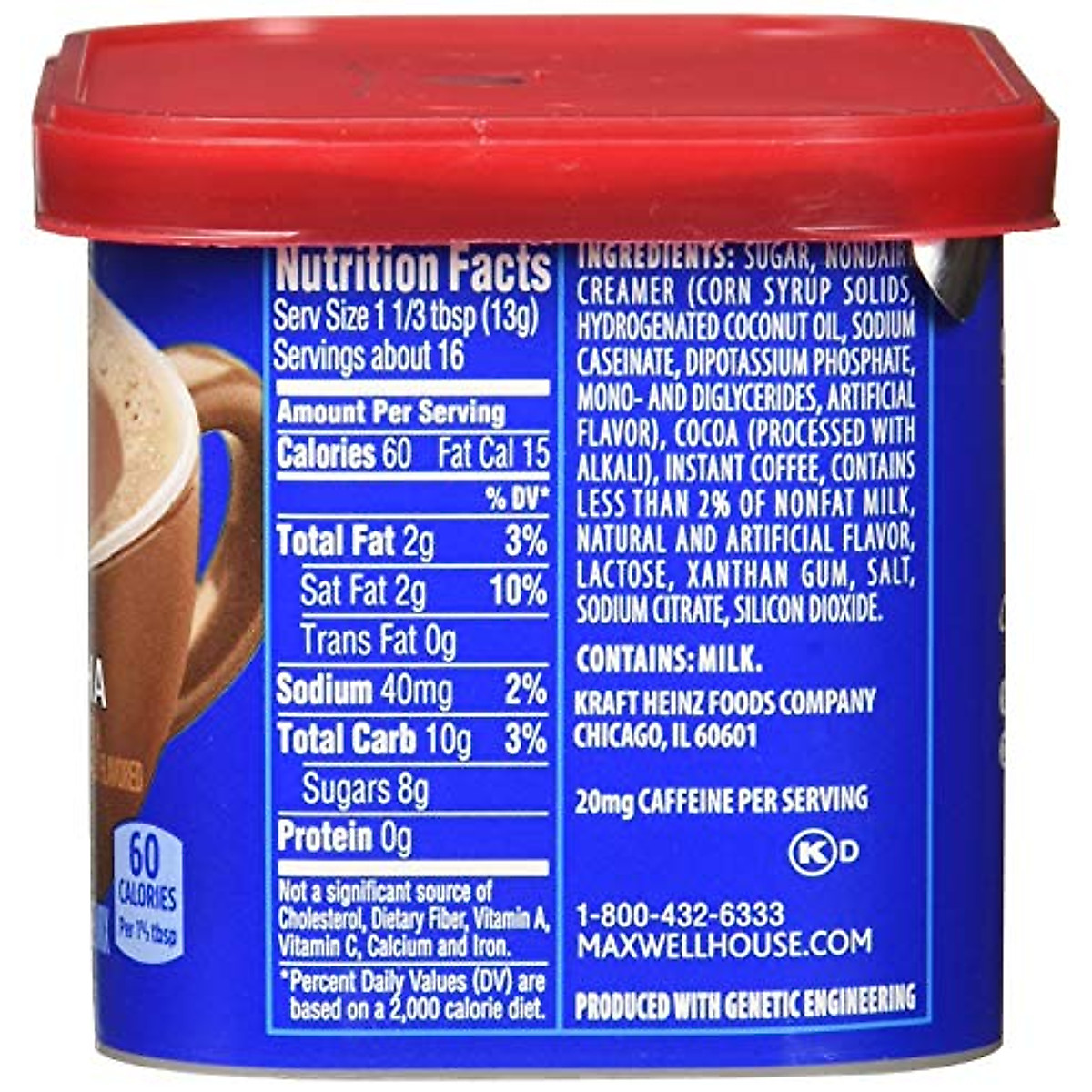 Maxwell House International Cafe Suisse Mocha Cafe (434580), 7.2 Ounce (Pack of 8)
