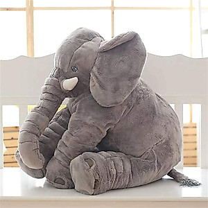 THISMY Large Stuffed Animal Elephant Stuffed Plush Toy for Boys and Girls 3+ Years Old,24 Inches/Grey