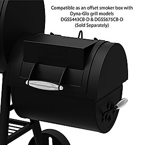 Dyna-Glo DGSS287CB-D Portable Tabletop Charcoal Grill & Side Firebox