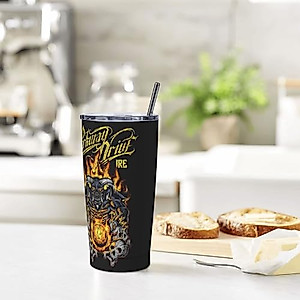 HIKTIEK Parkway Musics Drive Stainless Steel Insulated Car Sippy Cup With Lid Travel Mug for Cold Hot 20 oz