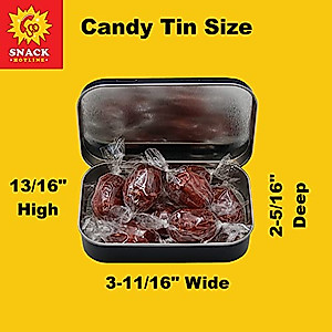 Root Beer Barrels - Old Fashioned Hard Candy 1.5 LBS plus Snack Hotline Candy Tin | Individually Wrapped Bulk Candy