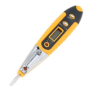 Smgda Digital Voltage Circuit Tester Pen 12V-220V DC & AC Voltage Detector NO Battery Intelligent Induction Electroprobe with LED Light for Home Repair and Detection