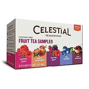 Celestial Seasonings Herbal Tea Flavor Bundle: 2 Boxes; Herbal, Fruit Tea Sampler