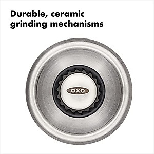 OXO Good Grips Sleek Adjustable Salt and Pepper Mill Set