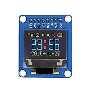 Waveshare 0.95inch RGB OLED Display, 96×64 Resolution 65K Colors Display Module with Straight/Vertical Pinheader for Raspberry/Jetson Nano/STM32