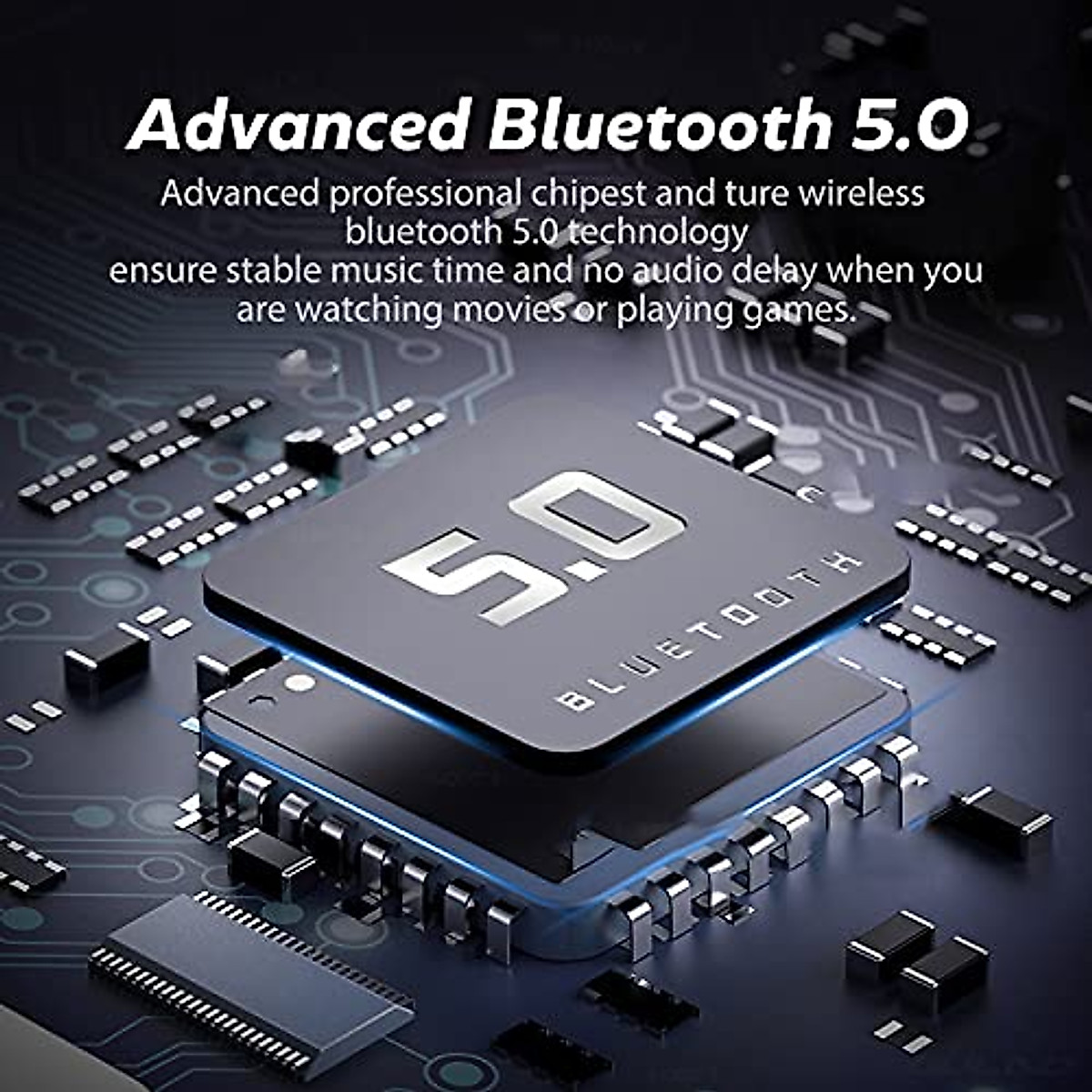 Changes That Heal Bluetooth Earphone Led Display Wireless Headphone TWS With Microphone Stereo Earbuds Waterproof Noise Cancelling Headsets,white