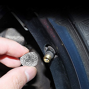 4 Pack Bling Valve Stem Caps, Sparkling White Handmade Crystal Rhinestone Car Tire Valve Caps Bling Car Valve Stem Covers Chrome Attractive Dustproof