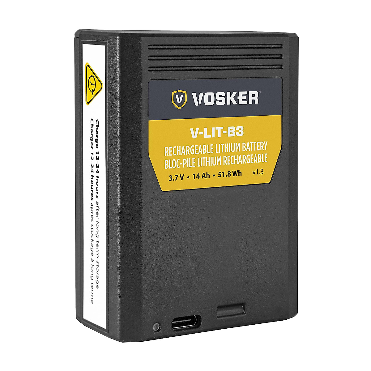 Vosker Extra Rechargeable Lithium Battery Pack for V300 Mobile Security Camera, Long Lasting Lithium Battery, Fast Charge 14 000mAh Capacity, Weather Resistant