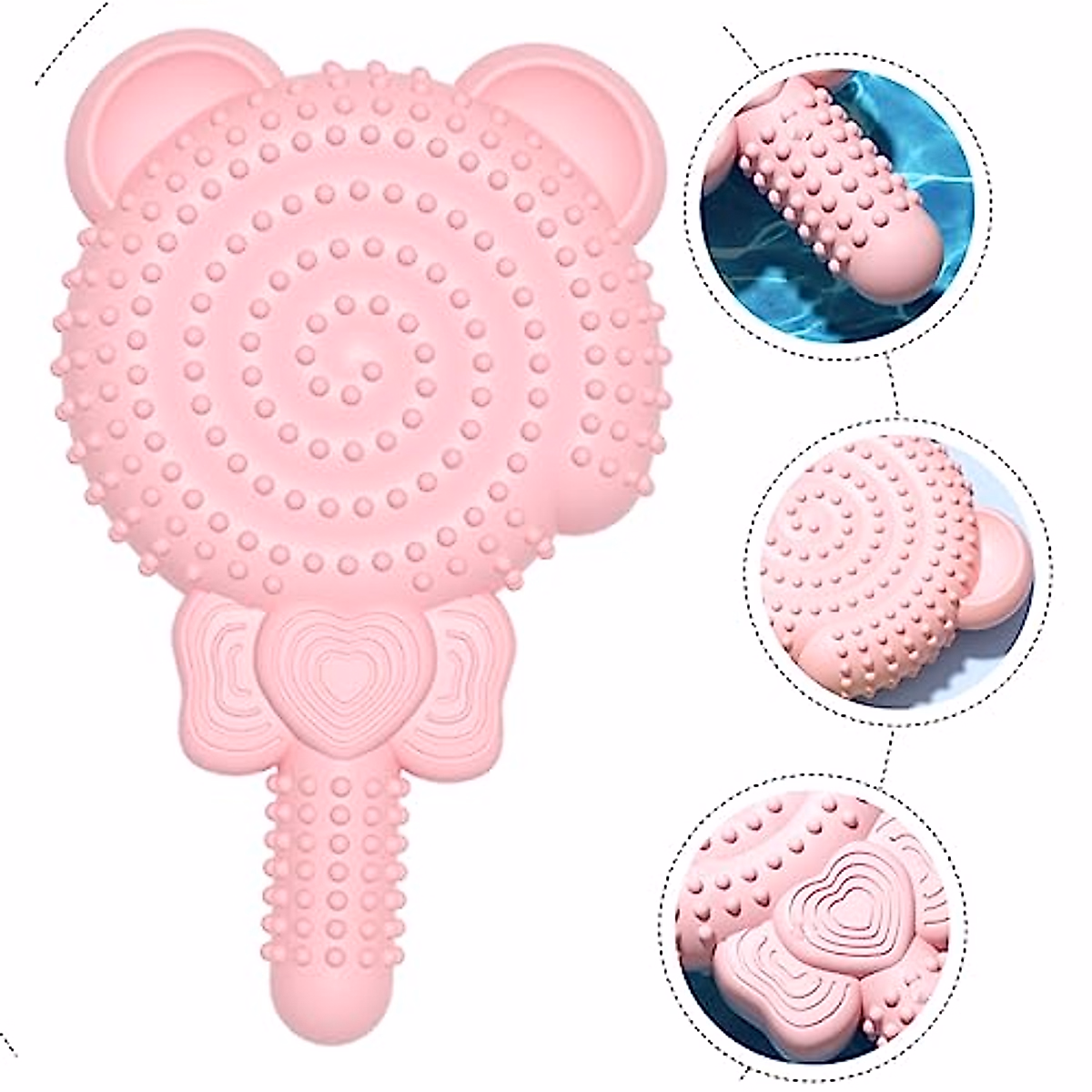 balacoo 3pcs Dog Toy Dog Bite Toys Dental Dog Chew Toys Dog Teething Toys Household Puppy Toy Portable Molar Toy Dog Teeth Cleaning Toy Compact Chewing Toy Dogman Toys The Dog TPR Lollipop