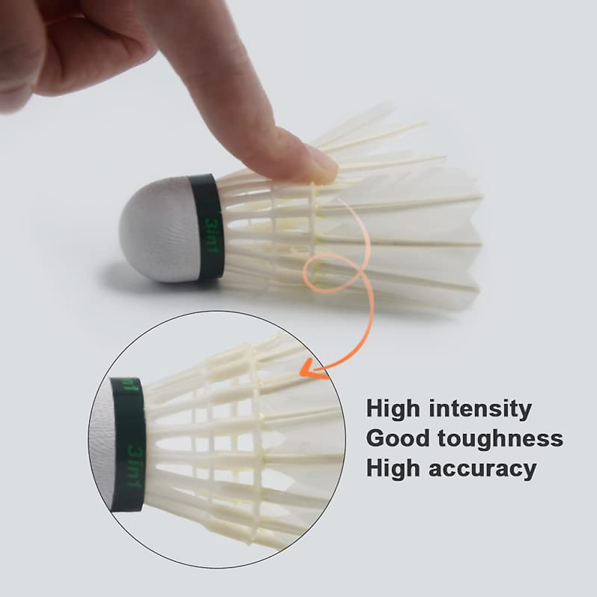 Dmantis 12Pcs D45 3in1 Training Broad Durable Hybird Feather Shuttlecocks Birdies Badminton Shuttlecock Indoor Outdoor Sports Game