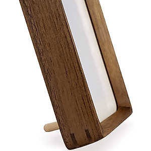 Hans Picture Frame,Made of Solid Wood Photo Frame for Wall Mounting or Tabletop Diaplay(Walnut,4"x6" matted to 3"x5")