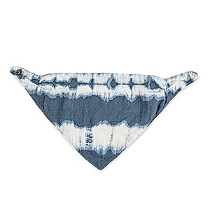 Crane Baby Soft Muslin Baby Bib Set, Adjustable and Absorbent Bandana Style Bibs for Boys and Girls, Whale, 3 Piece, 18.5” x 9”