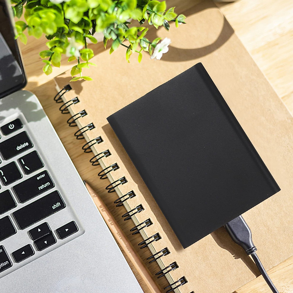 UKCOCO SSD Solid State Drive External Portable Hard Drive Hard Drive Portable USB HDD External Hard Disk Durable 64GB