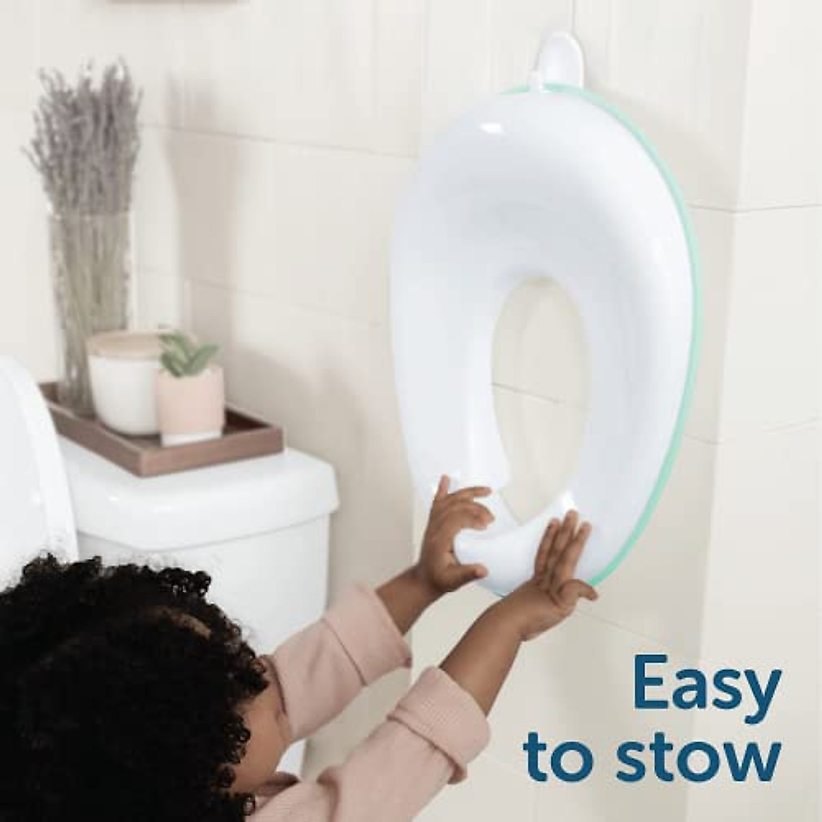 Potty Training Seat for Boys And Girls, Fits Round & Oval Toilets, Non-Slip with Splash Guard, Includes Free Storage Hook - Jool Baby