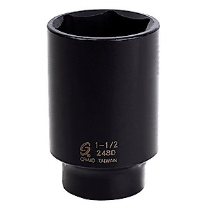Sunex 248 1/2-Inch Drive 6 Point Impact Socket 1-1/2-Inch