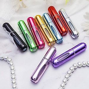 Yamadura Mini Refillable Perfume Portable Atomizer Bottle Refillable Perfume Spray, Refill Pump Case for Traveling and Outgoing (5ml, 4 Pack) 4