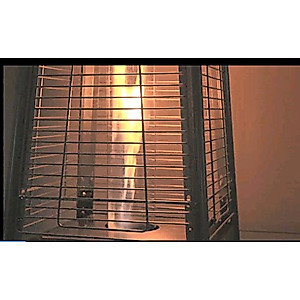 Legacy Heating Pyramid Patio Heater, 40000BTU Outdoor Patio Heater, Quartz Glass Tube Propane Heaters for Patio with Wheels, Triple Protection System, for Patio Backyard Garden Pool, Mocha