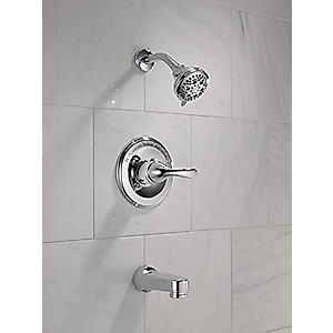 Delta Faucet Classic Bathtub Faucet Set, Shower Faucet Set, Delta Shower Trim Kit, Tub and Shower Faucet Combo, Chrome T13420-PD (Valve Not Included)