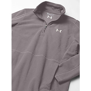 Under Armour Zephyr Fleece Solid Long Sleeve ¼ Zip, Brown Umber (281)/Highland Buff, Medium