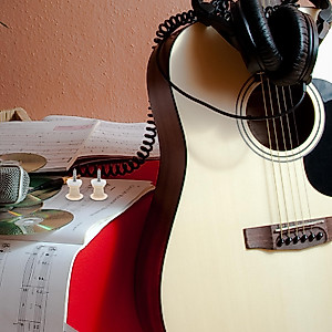 SUPVOX 2pcs Guitar Strap Lock Buttons Mushroom Head Non Slip for Electric Acoustic Guitar Bass Parts Accessories ()