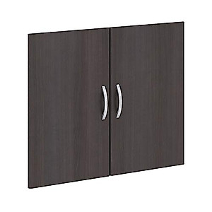 Bush Business Furniture Studio C Bookcase Door Kit in Storm Gray