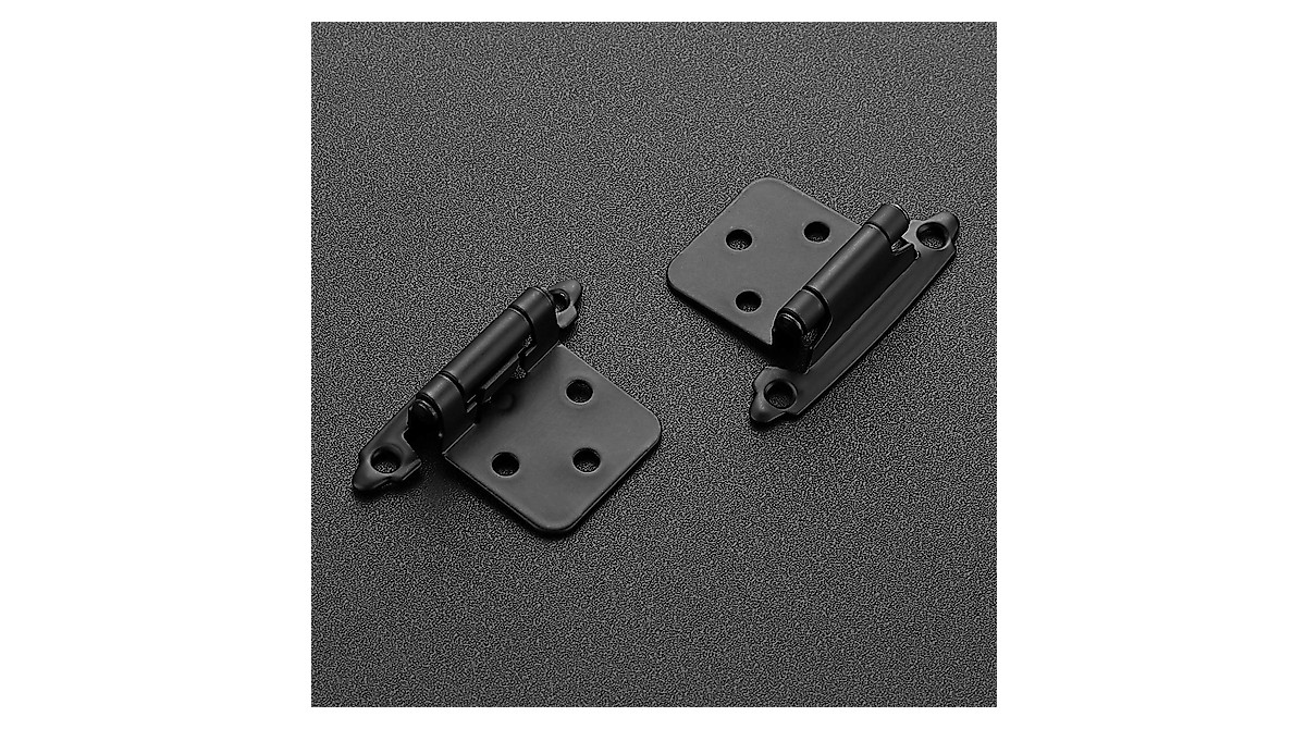 Ravinte 30Pack Black Semi-Concealed Cabinet Hinges for Kitchen Cabinets