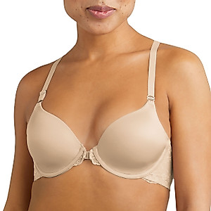 Maidenform Womens One Fab Fit T-shirt Bra, Lightly-lined Underwire Racerback For Bras, Latte Lift, 38B US