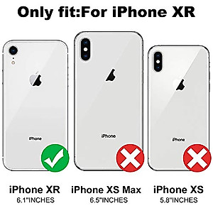 AIGOMARA Compatible with iPhone XR Case Pink Heart Print Cute Pink Heart Pattern Case for Women Girl Full Camera Protective Soft TPU Shockproof Phone Cover for iPhone XR