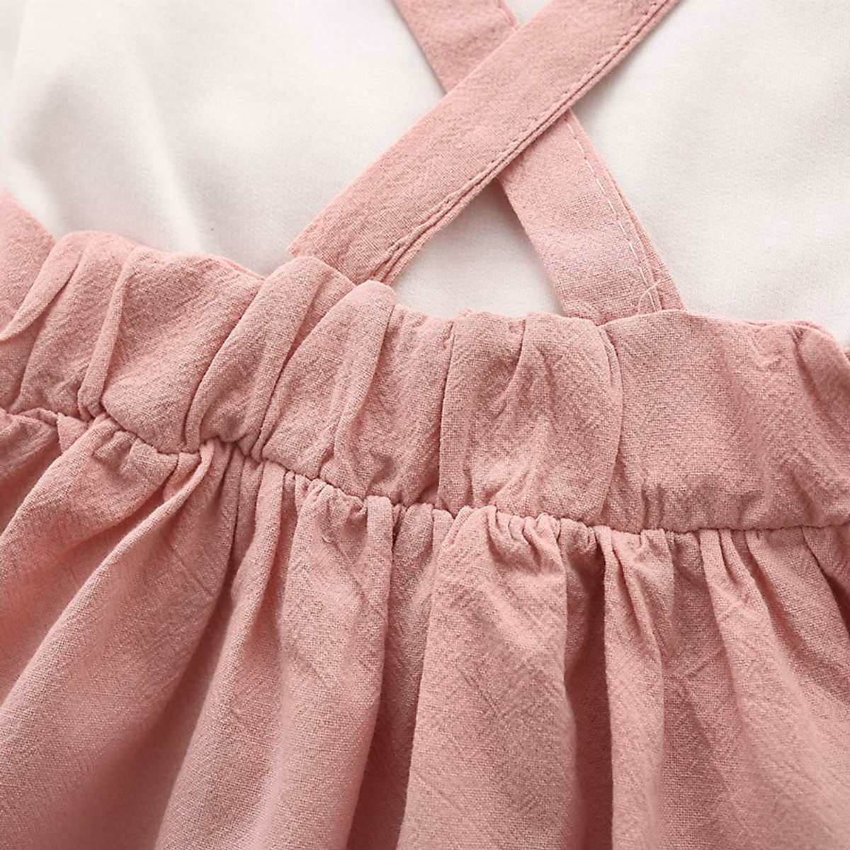 XFGLCK Toddler Kids Baby Girl Easter Outfit Long Sleeve Rabbit Style Dress Summer Clothes (Pink, 2-3 T)