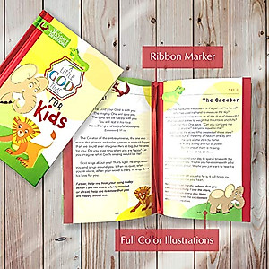 A Little God Time for Kids: 365 Daily Devotions (Hardcover)– Motivational Devotionals for Kids Ages 4-7, Perfect Gift for Children, Birthdays, Communion, and More