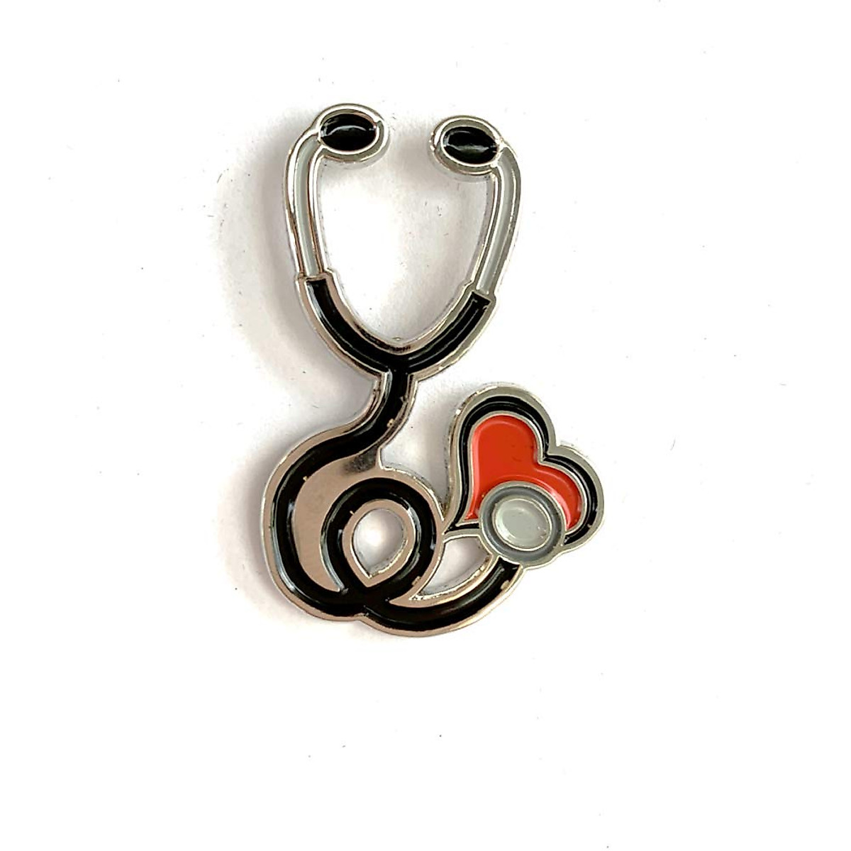 Stethoscope - Collector pin, Novelty Physician Assistant Gift, Unique Medical Brooch, Frontline Healthcare Trinket, Nurses Flare, First Responder, A Hero's Badge