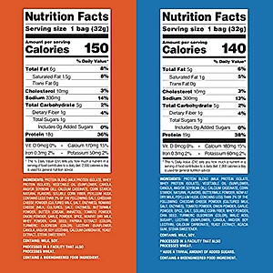 Quest Nutrition Tortilla Style Protein Chips Bundle, Ranch & Nacho Cheese, Baked, High Protein, Low Carb, Gluten Free, 1.1 oz, 24ct